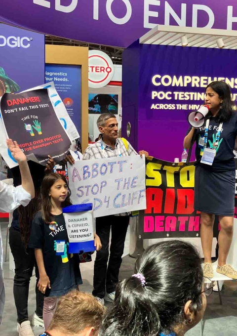 MSF and partners protest medical test maker Cepheid and Danaher at ...