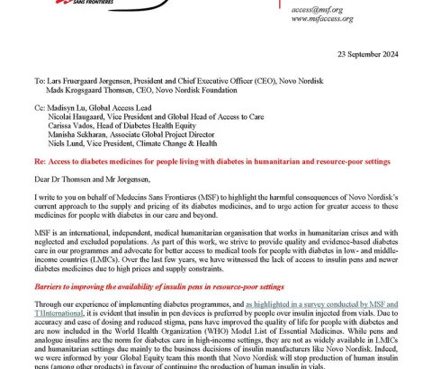 MSF calls out Novo Nordisk for its double standard approach to diabetes ...